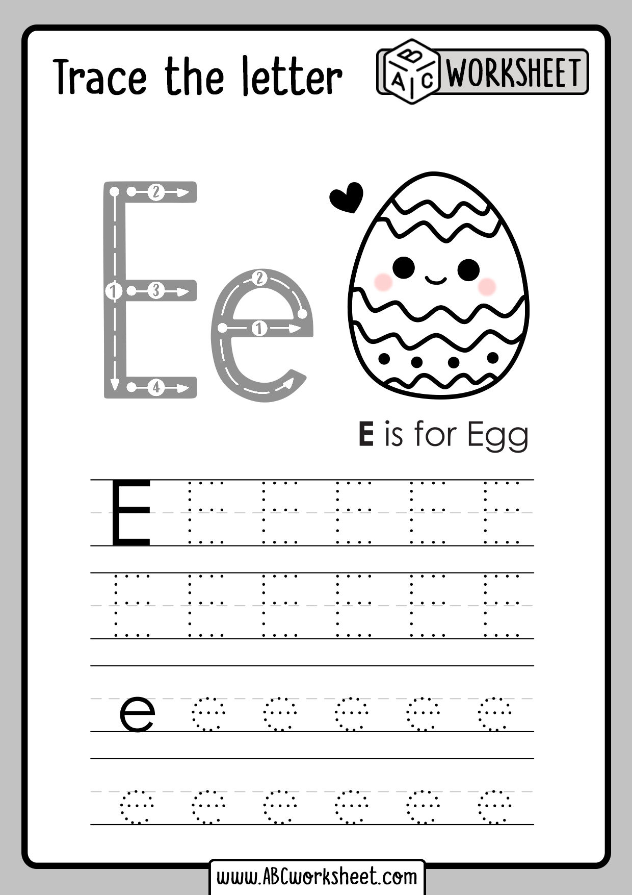 Letter E Worksheets For Kindergarten Free Printables 32 Fun Letter E