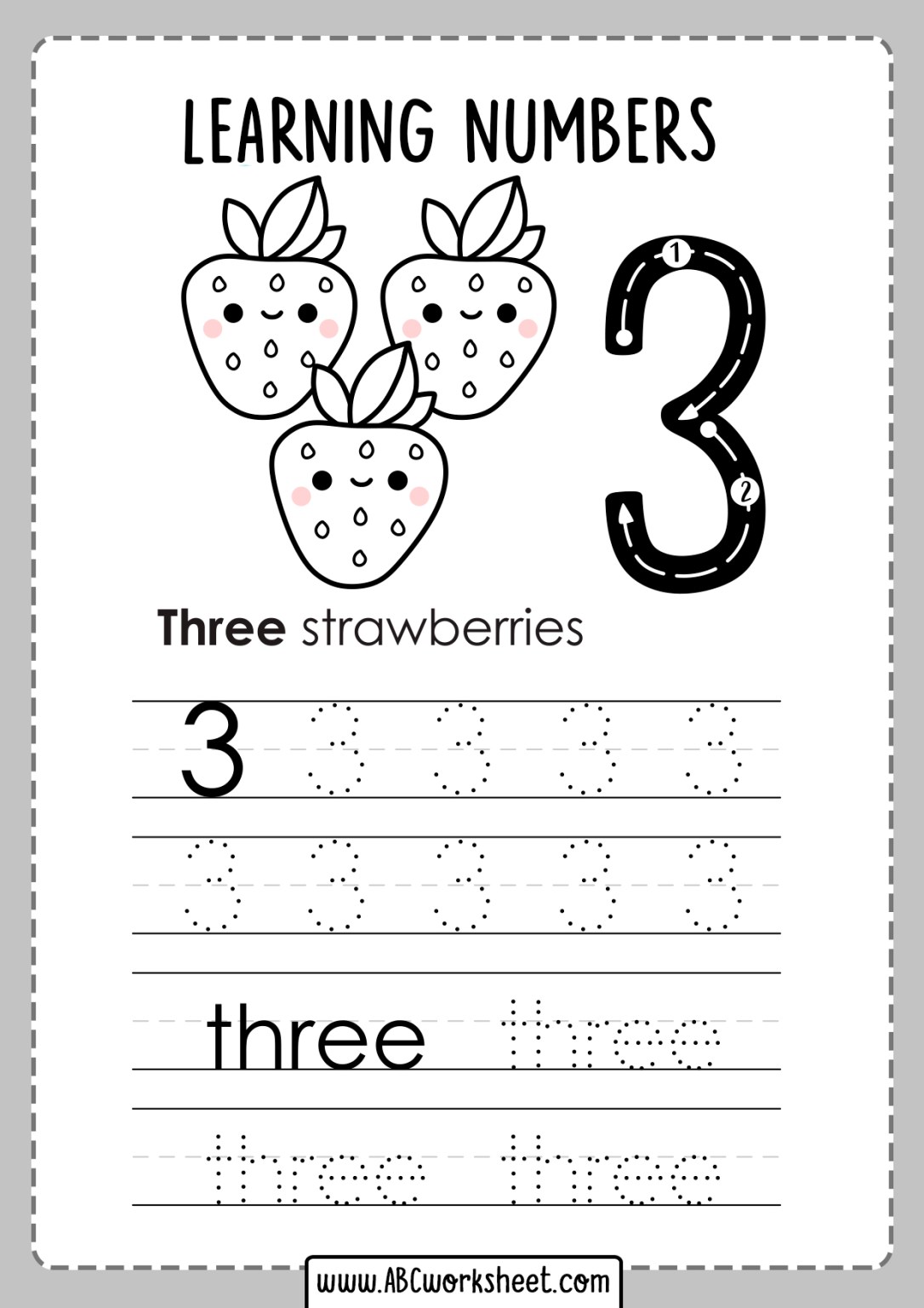 Tracing Printable Worksheets