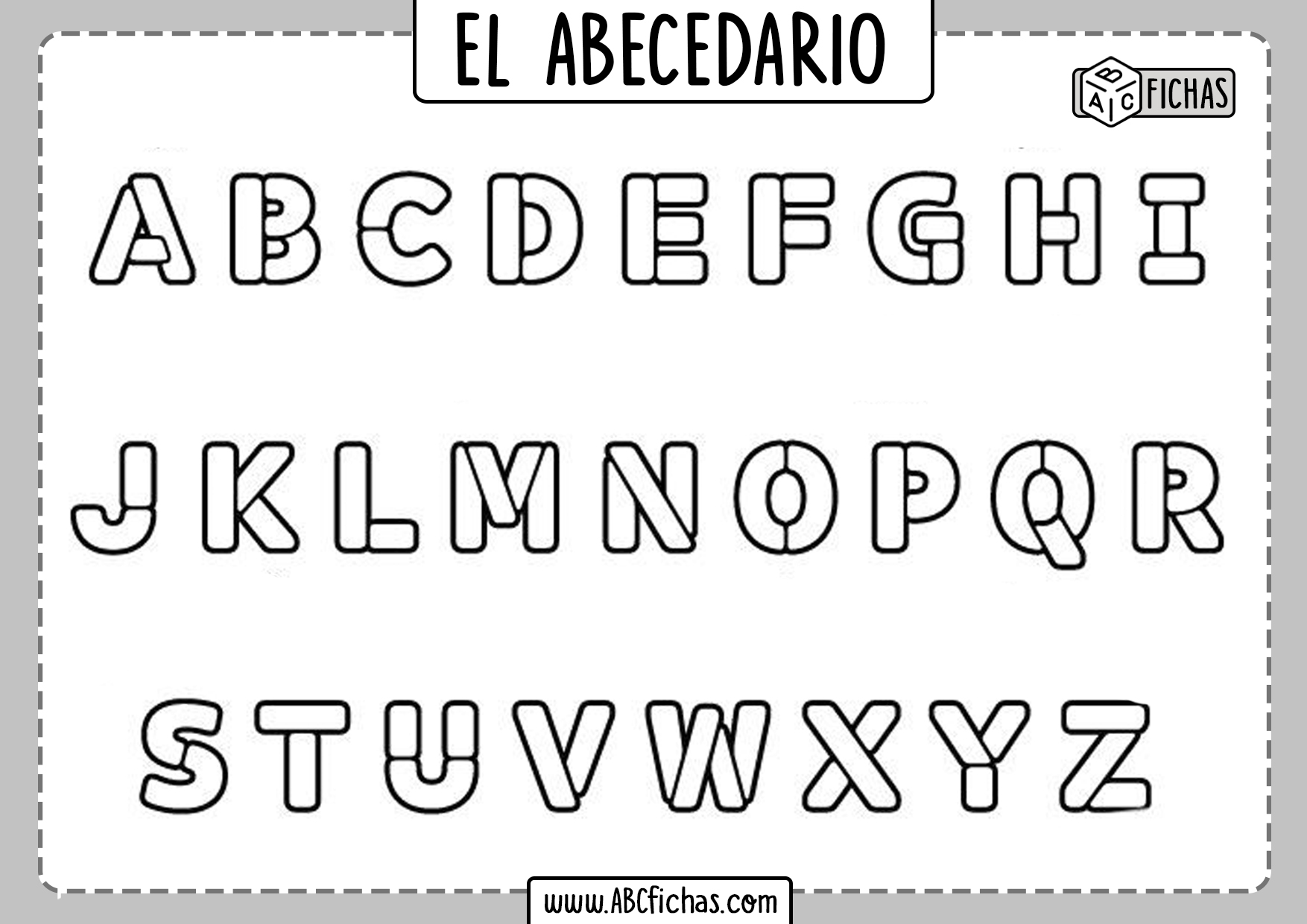 Abecedario Para Colorear El Abecedario Para Ninos Aprender El