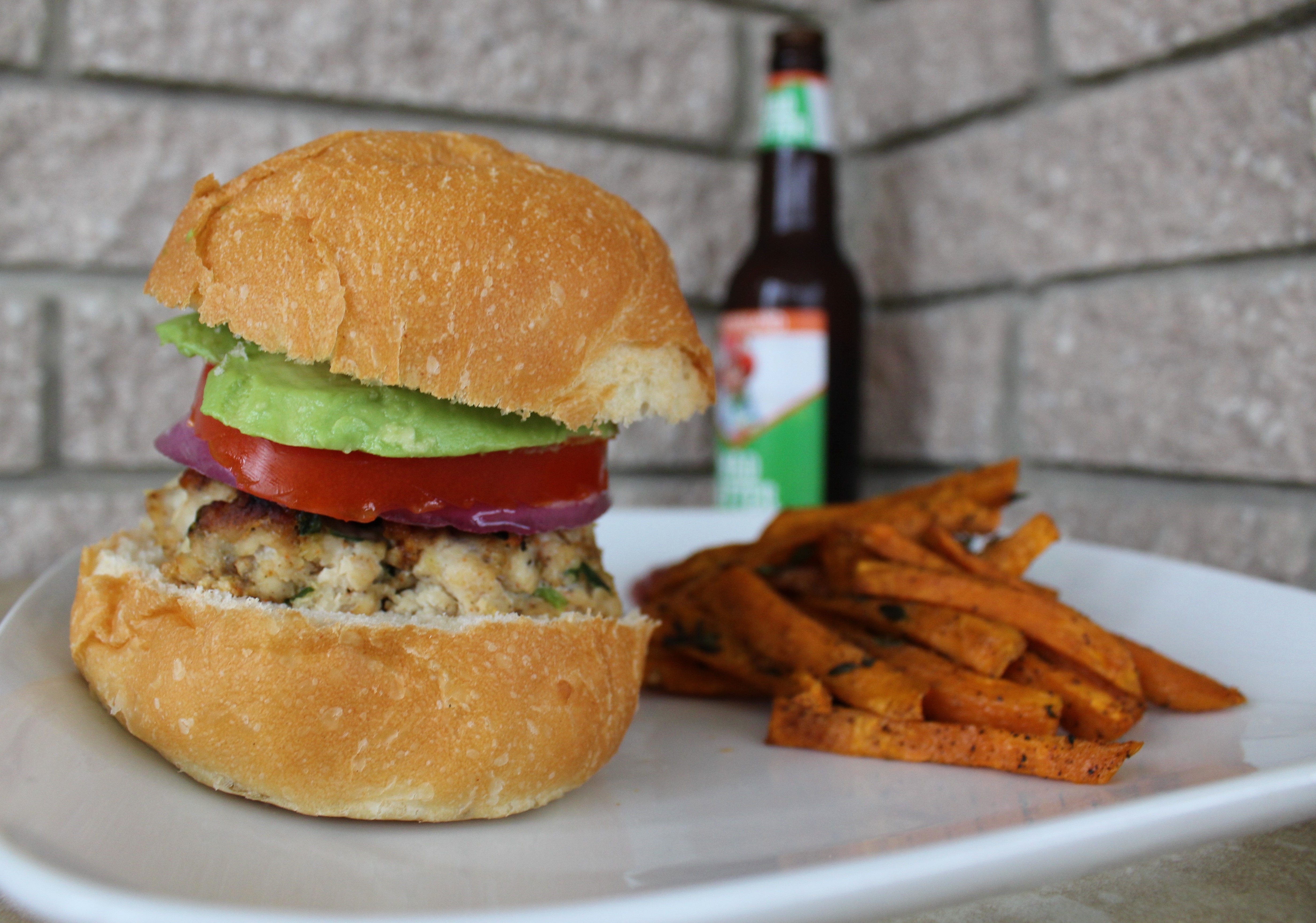 Spicy Avocado Turkey Burgers With Sweet Potato Fries A Cookable Feast