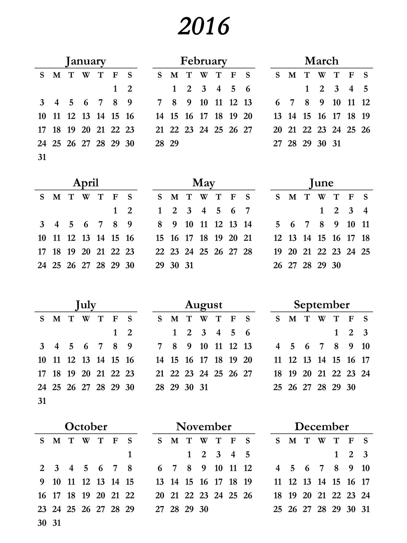 Take Printable 2020 Yearly Calendar With Boxes Calendar Printable