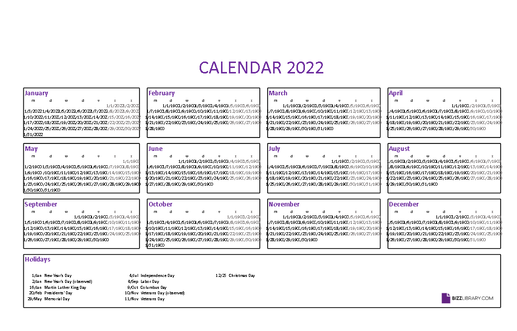 2022 Calendar Planner Philippines Excel Free Printable Templates 2022