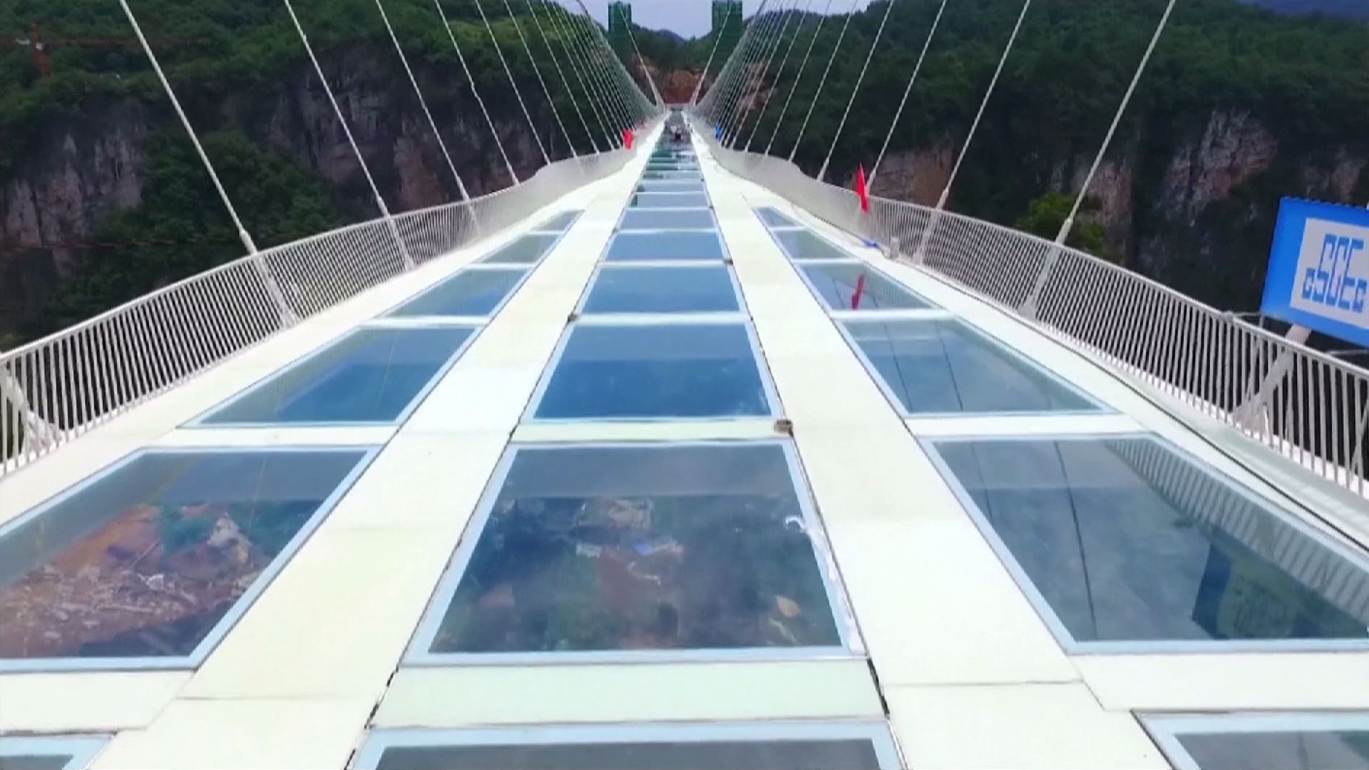 Worlds Longest Highest Glass Bottom Bridge Opens In China