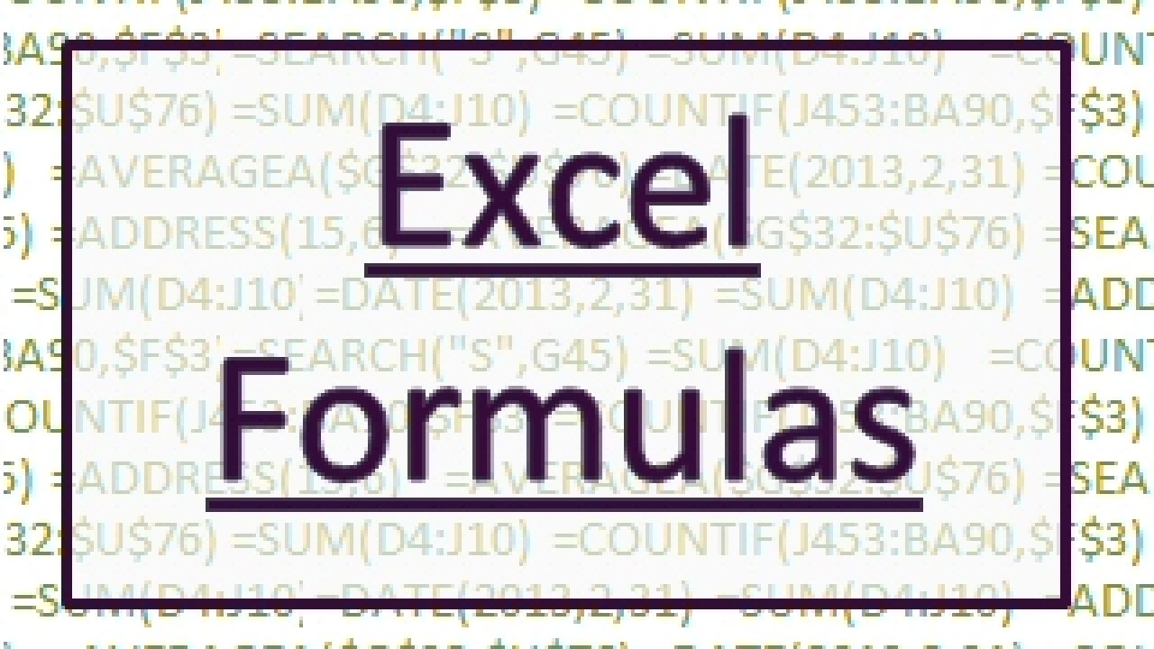 Rumus Rumus Excel Dan Contohnya Ilmu