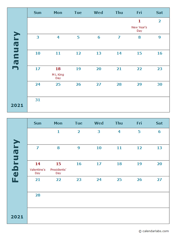 2021 Calendar Templates Editable By Word 2021 Yearly Calendar