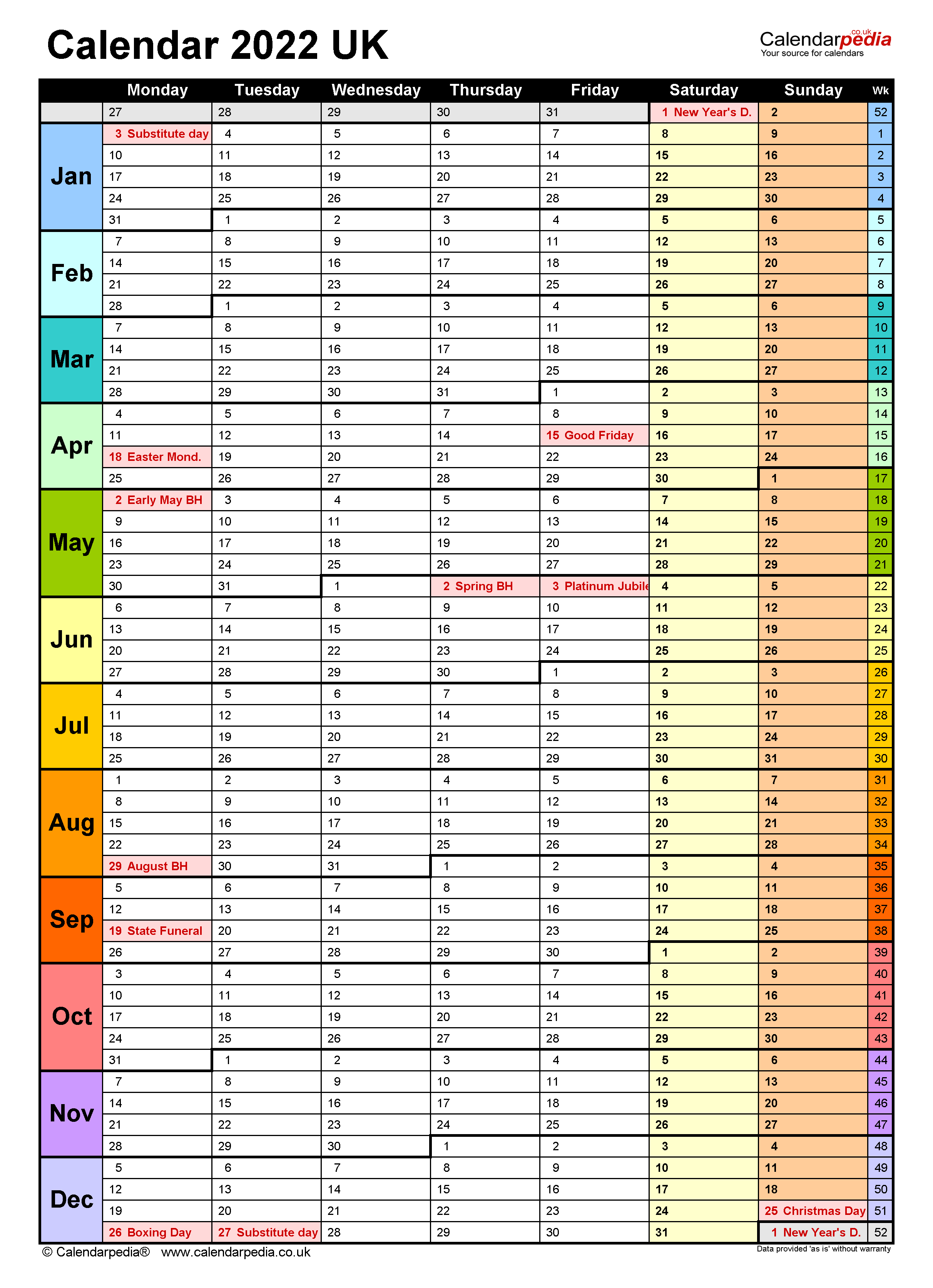 Free Printable 2022 Calendar Templates 6 Templates Calendar 2022 Uk