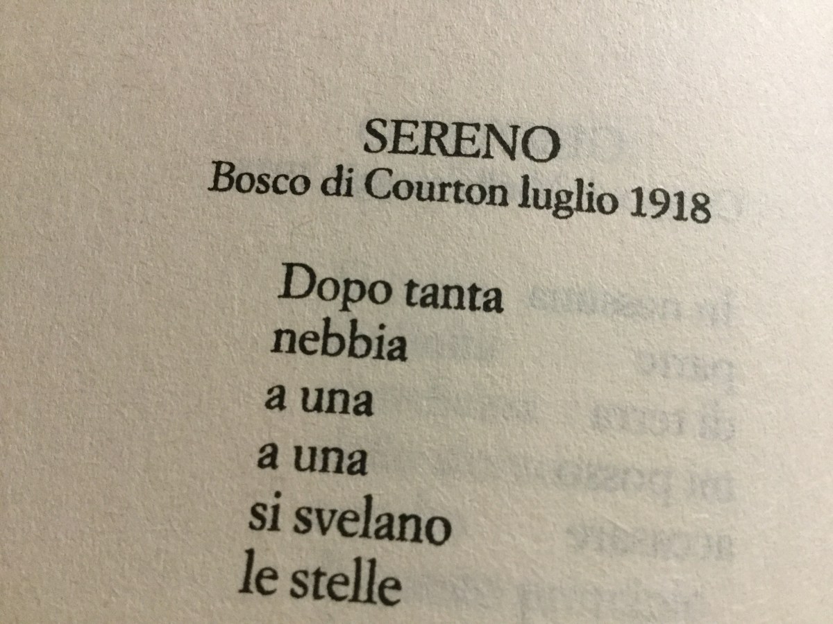 La Poesia Del Giorno “sereno” Giuseppe Ungaretti Carteggi