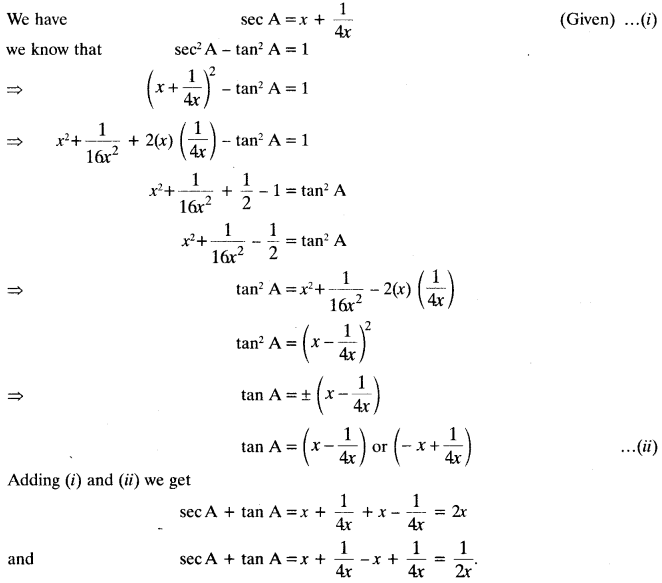 Introduction To Trigonometry Class 10 Important Questions Ncert Maths