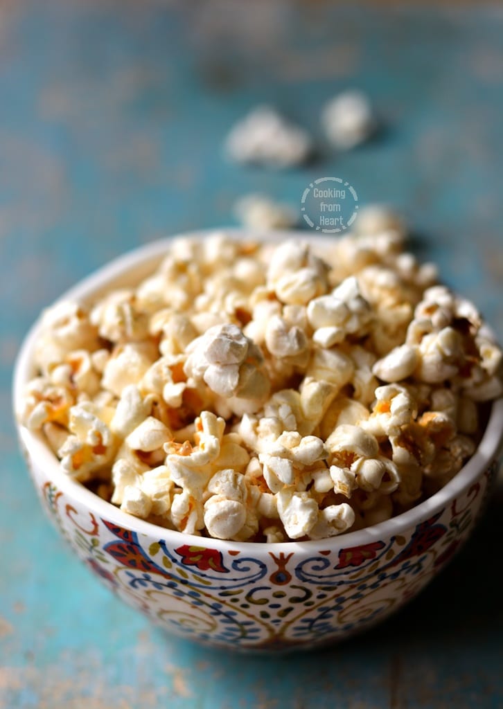 Homemade Butter Popcorn Cooking From Heart