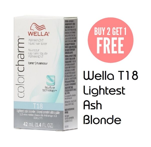 Wella Color Charm T18 Lightest Ash Blonde Permanent Liquid Hair Toner