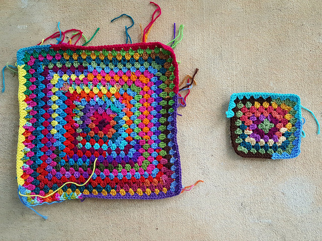 One Scrap Granny Square Done One To Go Crochetbug