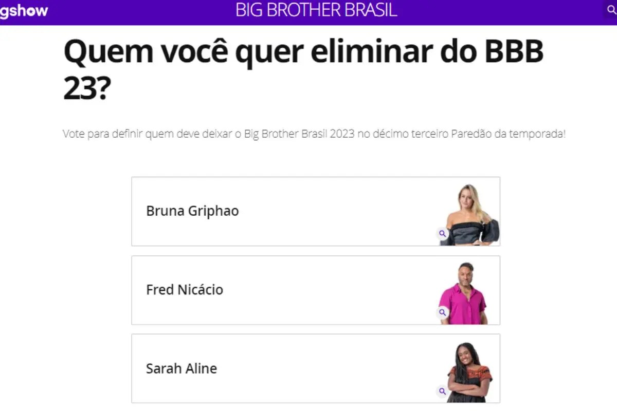 Como Votar No Bbb 23 Para Eliminar Fred Bruna Ou Sarah Hoje Dci