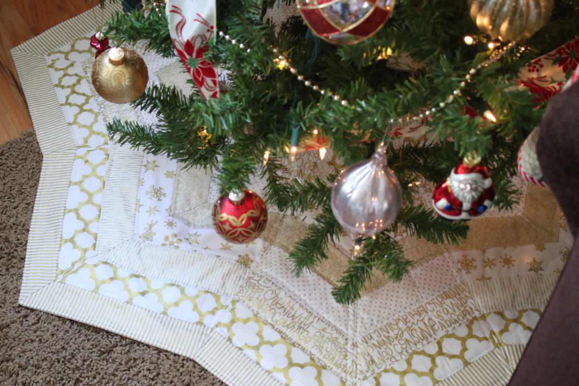 Gold Quilted Tree Skirt Pattern