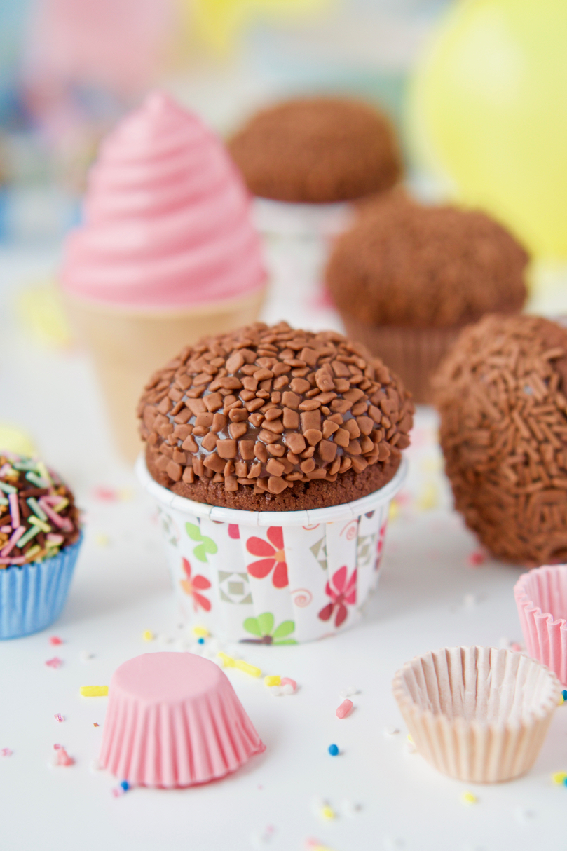 Cupcake De Brigadeiro Flamboesa