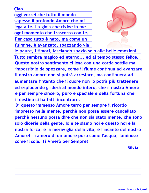 Poesie Lettere D Amore Per Lei Da Far Piangere Frasi San Valentino Le