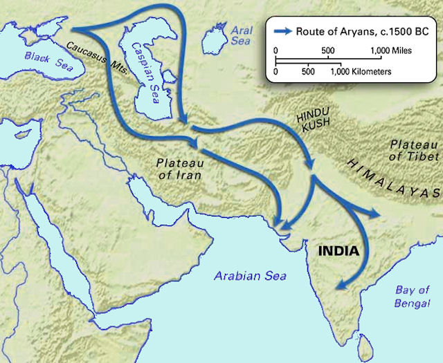 Indo Aryan Map