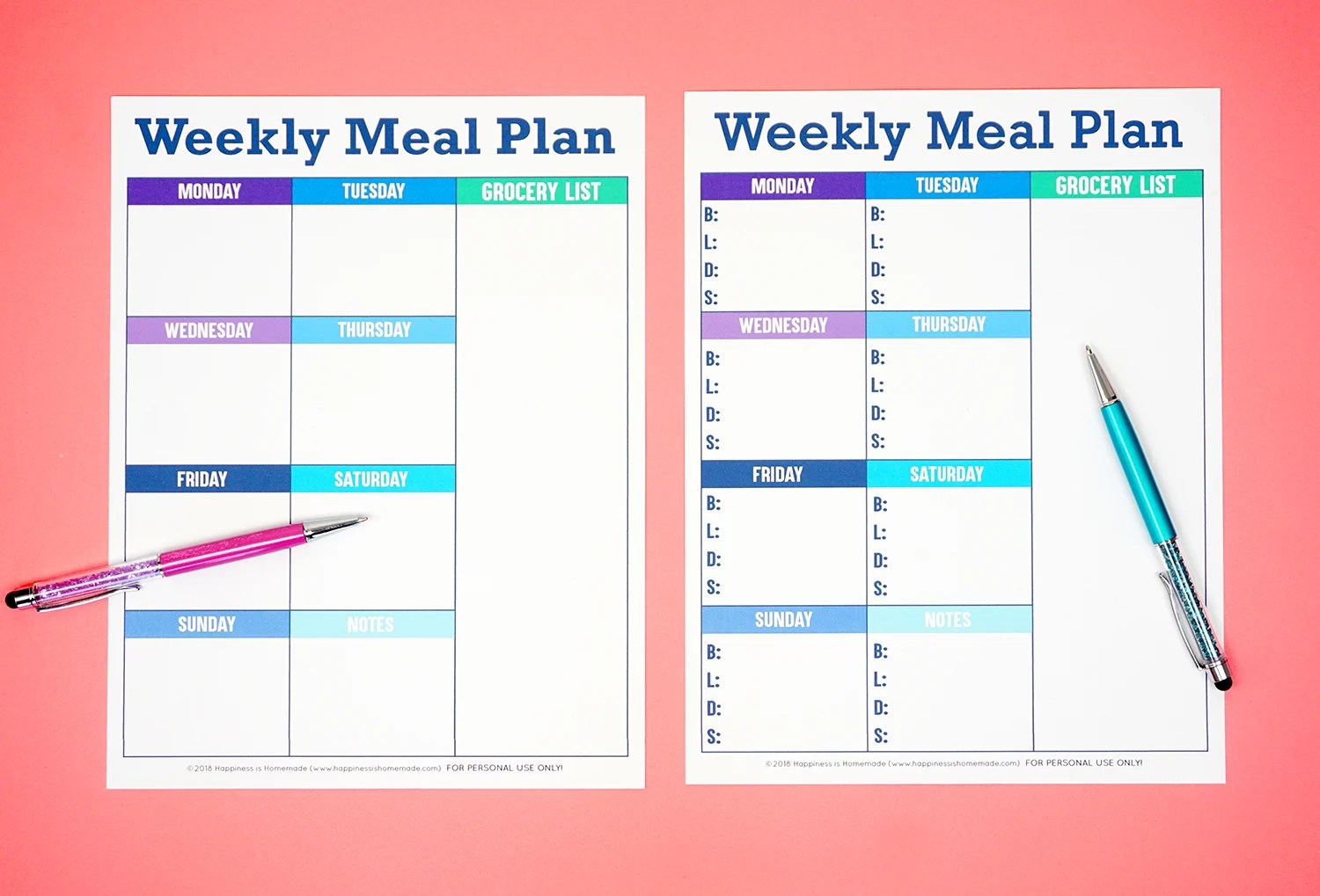 Free Printable Meal Planning Template Printable Form Templates And