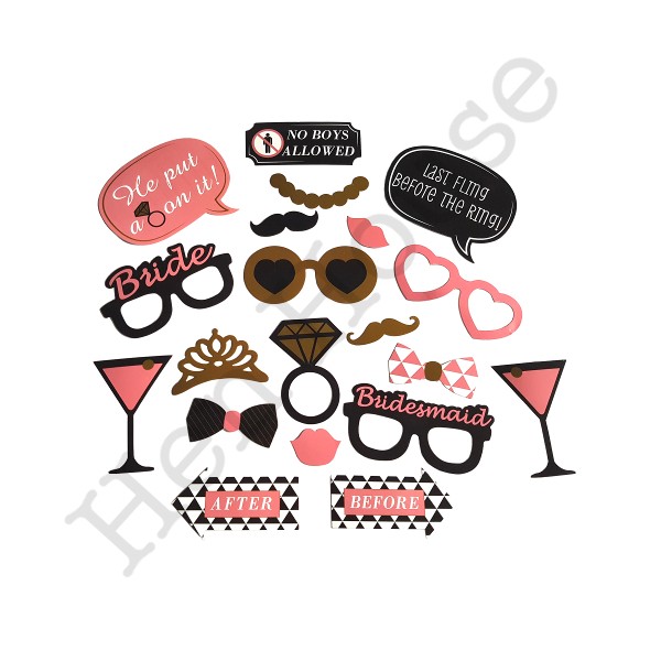 Gold And Pink Hen Party Props Hen House