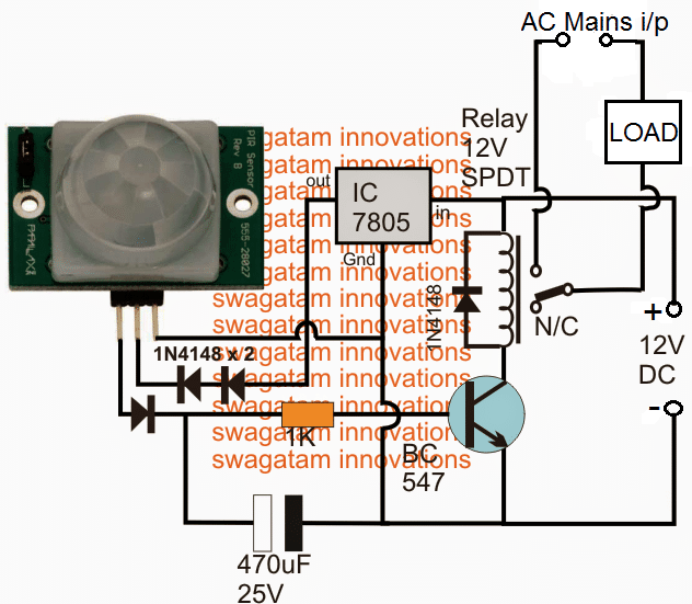 Human Motion Detector Circuit Diagram Circuit Diagram