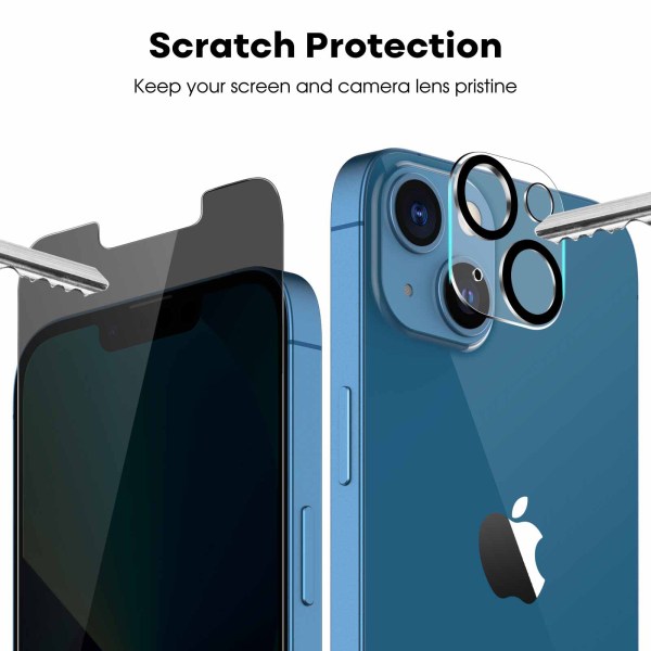 Jetech Privacy Screen Protector For Iphone 13 61 Inch With Camera Lens