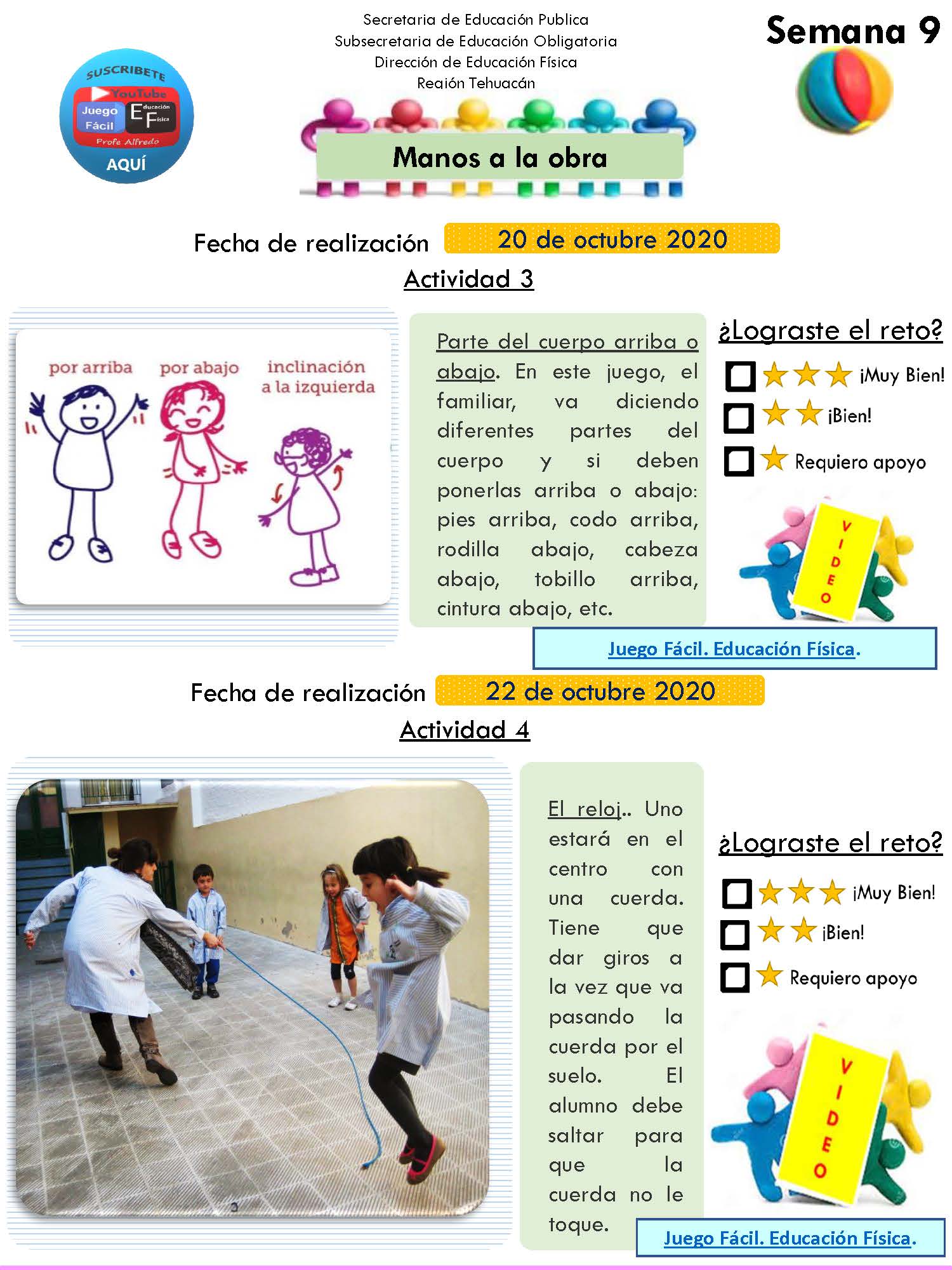 Actividades De Educacion Fisica Para Niños De Segundo Grado Clase De