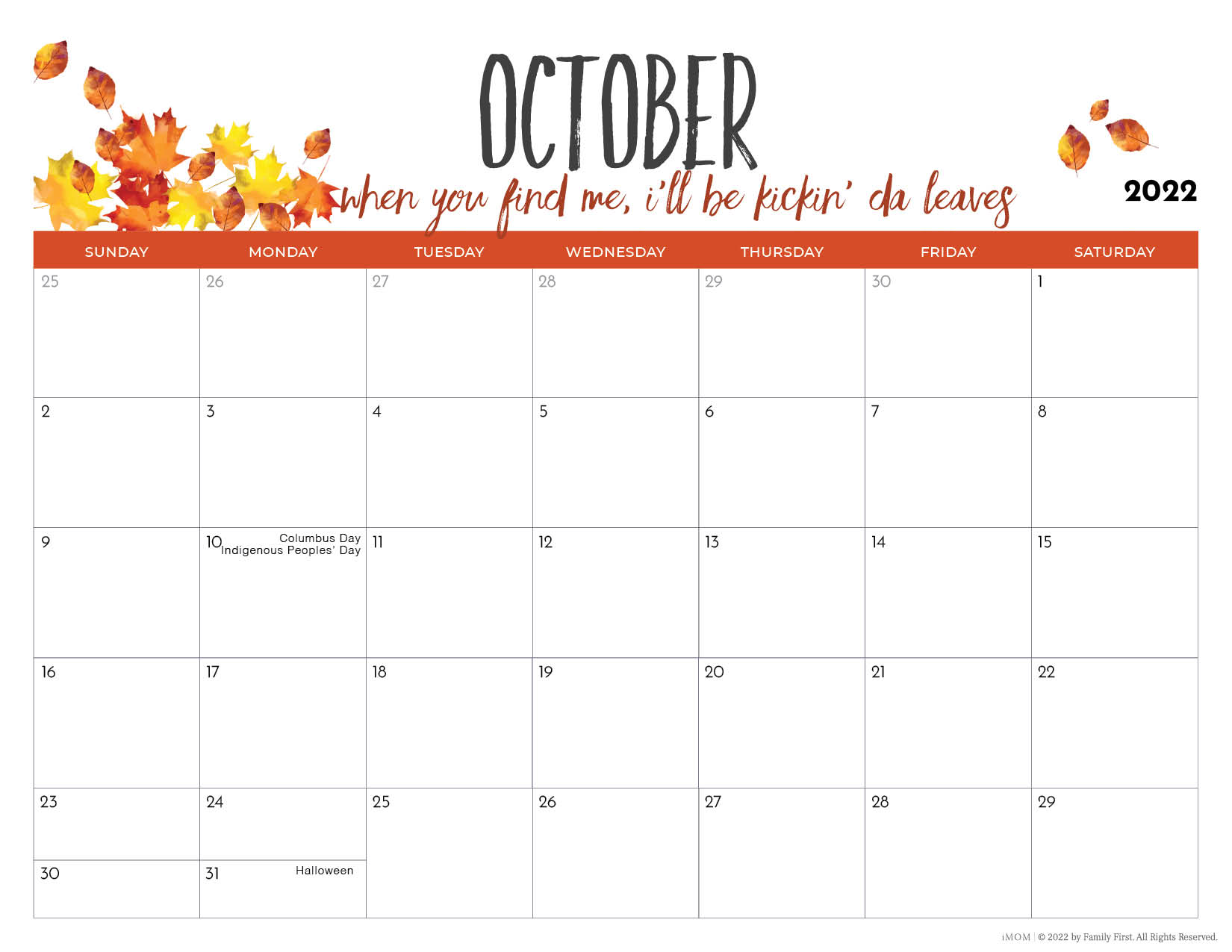 2021 And 2022 Printable Calendars For Moms Imom Calendar Printables