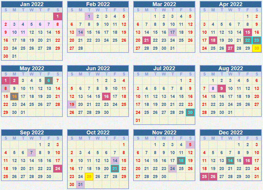 2022 South Africa Calendar With Holidays 2022 South Africa Calendar