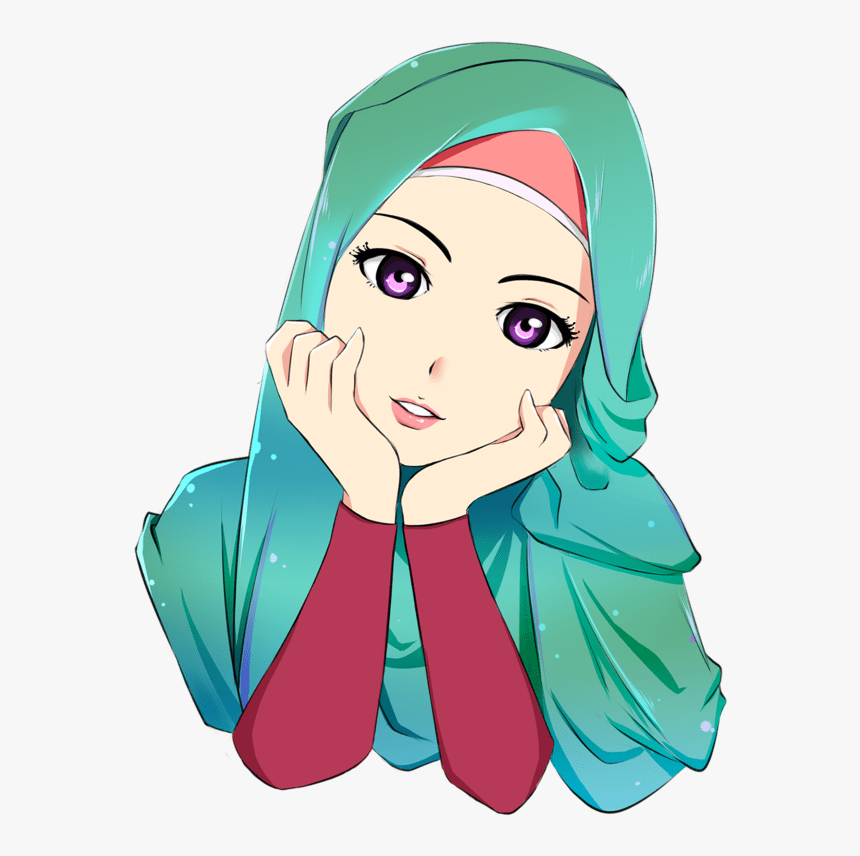 Muslimah Cantik Gambar Orang Pakai Hijab Kartun Vector Hijab Niqab By