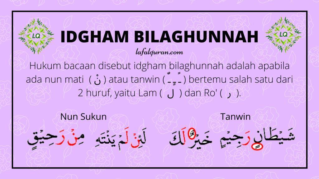 Contoh Bacaan Idgham Bighunnah Di Al Quran Ujian