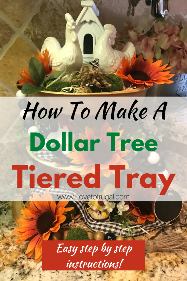 Dollar Tree Tiered Tray An Easy And Fun Diy Love To Frugal