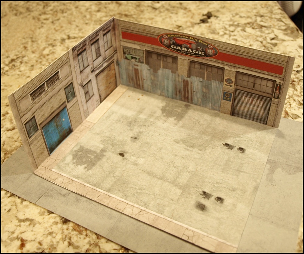 Hot Wheels Printable Garage Diorama Template 22 Project Hotwheels