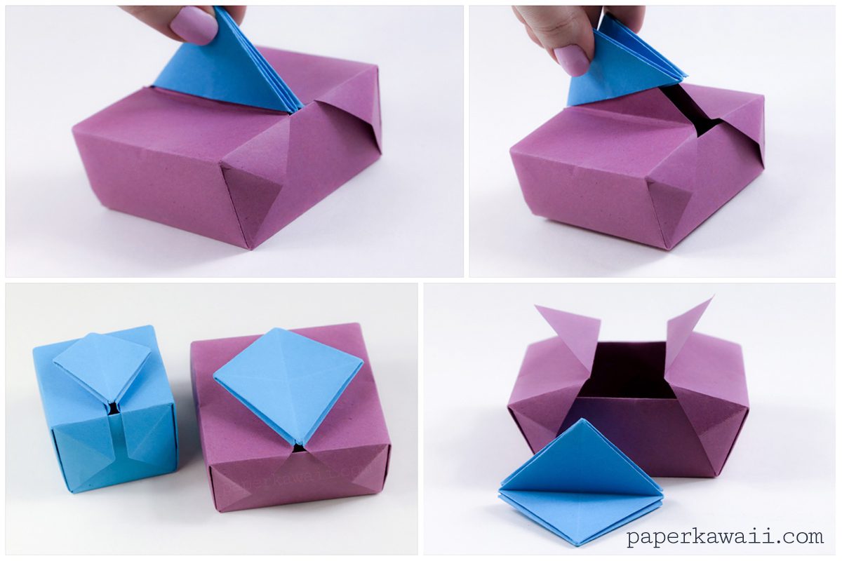 Origami Gatefold Box Instructions Paper Kawaii