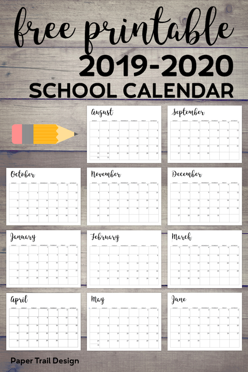 School Calendar Template 2020 20 Example Calendar Printable Vrogue
