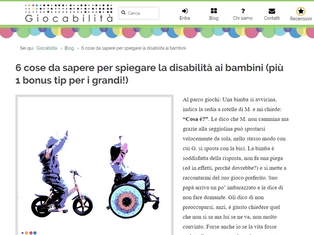 6 Cose Da Sapere Per Spiegare La Disabilità Ai Bambini Parchi Per Tutti