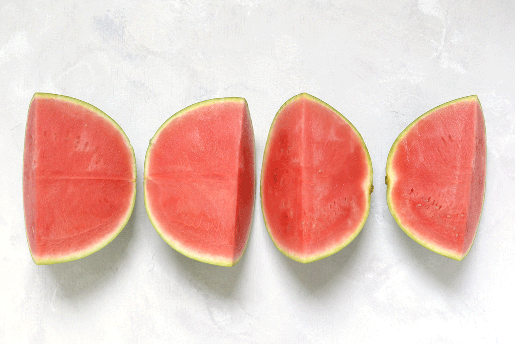 How To Cut A Watermelon Into Cubes Perspective Portions