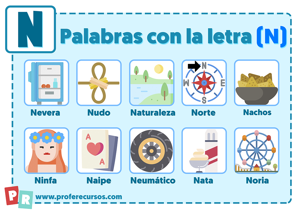 Preescolar Palabras Con Ñ Al Principio Palabras Con N Que Empiezan