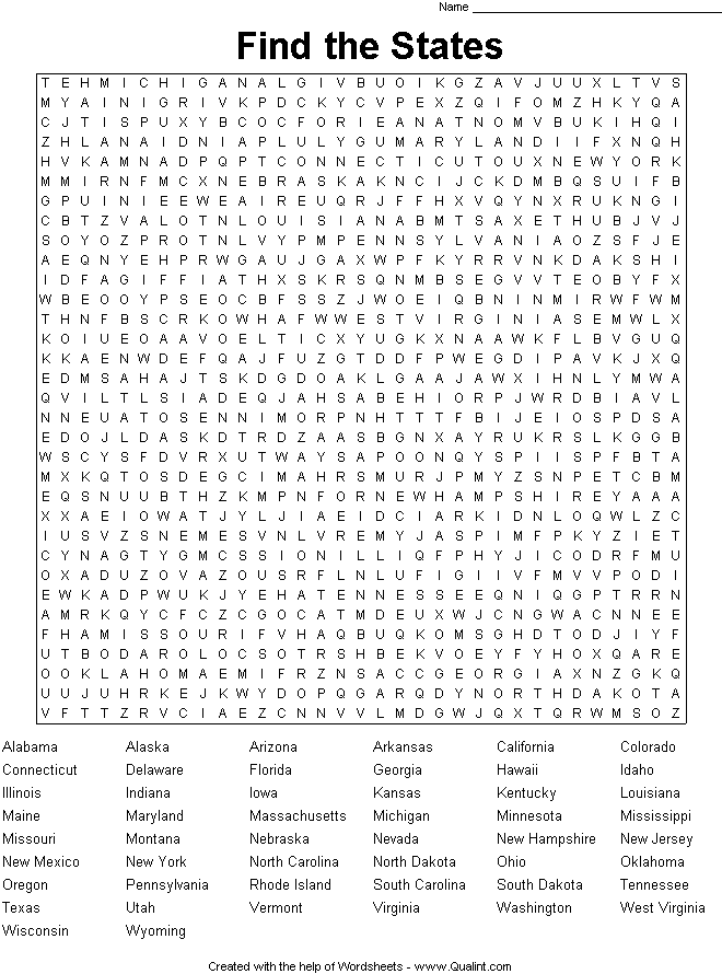 Difficult Free Printable Word Searches