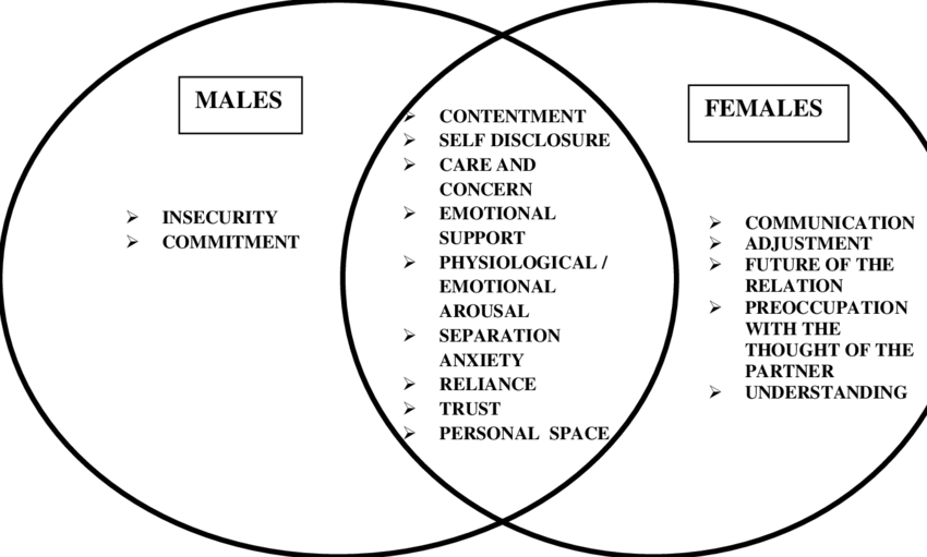 Venn Diagram Compare And Contrast Male And Female Reproductive System