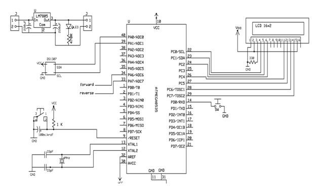 Circuit Diagram Of Solar Tracking System Using Microcontroller 8051