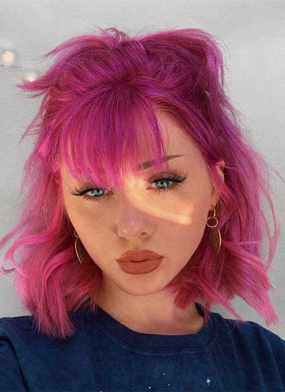 22 Hairstyles For Pink Hair Hairstyle Catalog