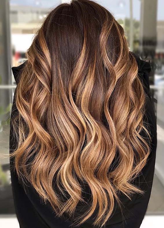 20 Balayage Caramel Brown Hair Fashion Style