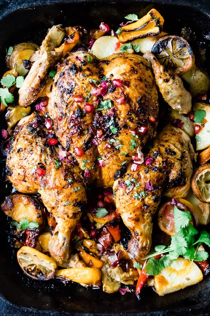 Easy Harissa Chicken Tray Bake Recipe Sugar And Soul