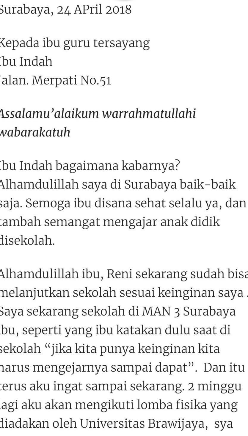 16 Contoh Surat Pribadi Untuk Guru Kakak Saudara Contoh Surat