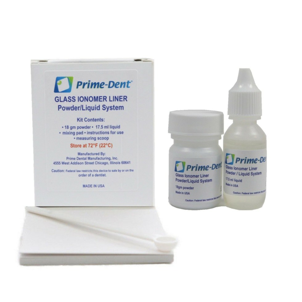 Prime Dent Glass Ionomer Gi Restorative Cement Kit Sadec Dental