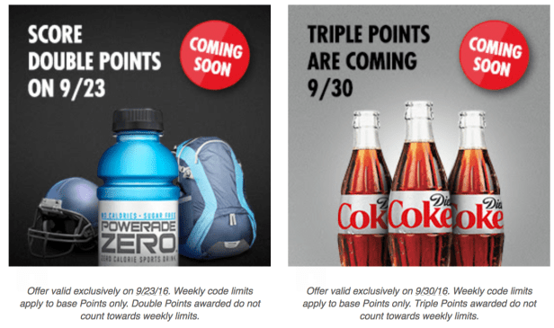 My Coke Rewards Double Bonus Points On Powerade 923 Triple Bonus