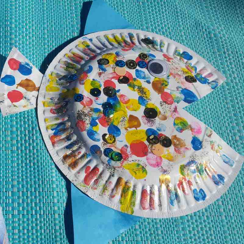 Rainbow Fish Paper Plate Craft Simply Kinder