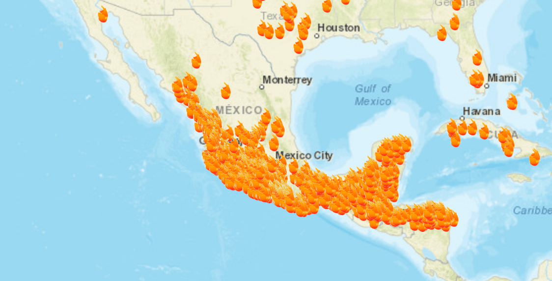 ¡wow Así Se Ven Los Incendios Forestales En México Desde El Espacio