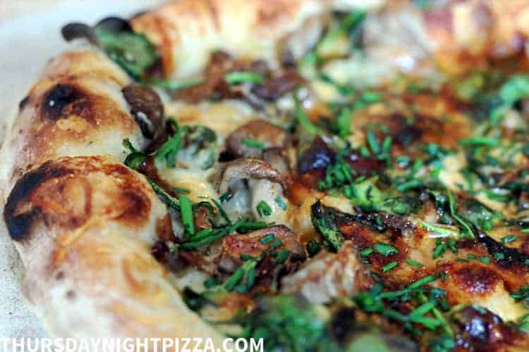 Oyster Mushroom Pizza With Paprika And Chives • Thursday Night Pizza