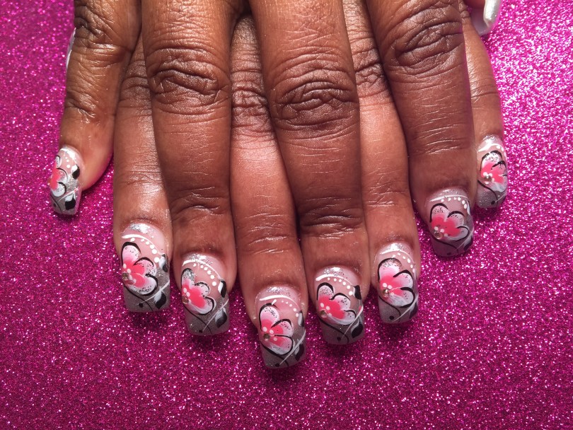 Starlight Stargazer Nail Art Design By Top Nails Clarksville Tn