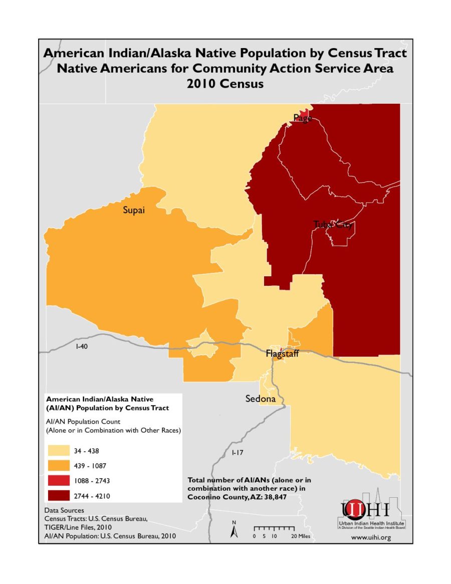 American Indianalaska Native Population By Census Tract Native